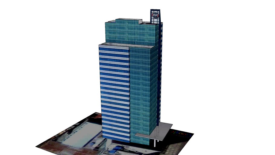 Bosowa Tower Makassar 3d model