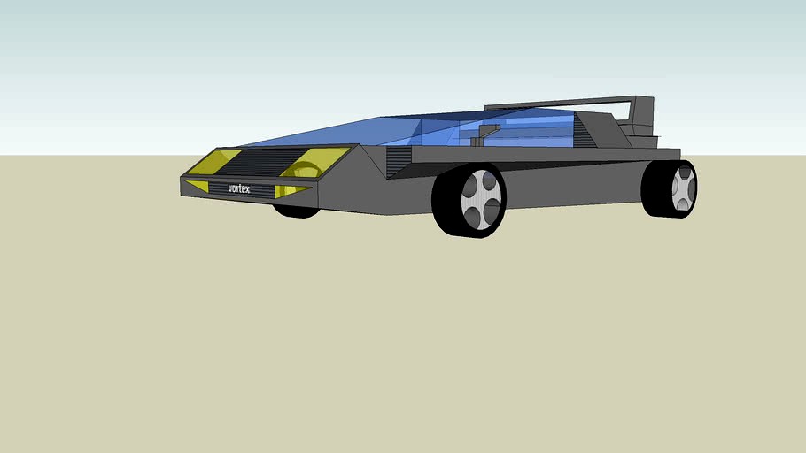 vortex sports car v2 3d model