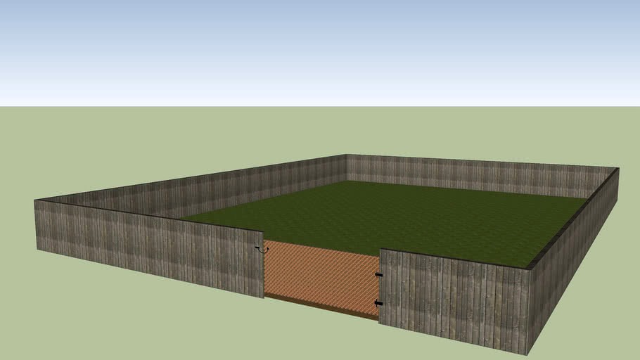 horse pen 3d model