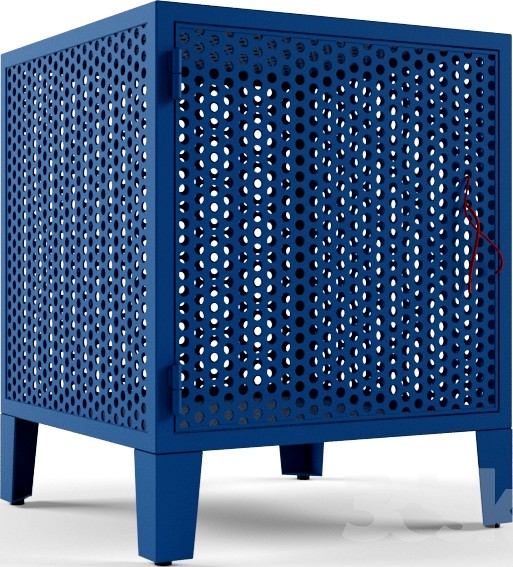 BAXTER INDUSTRIELLE NIGHT TABLE 3d model