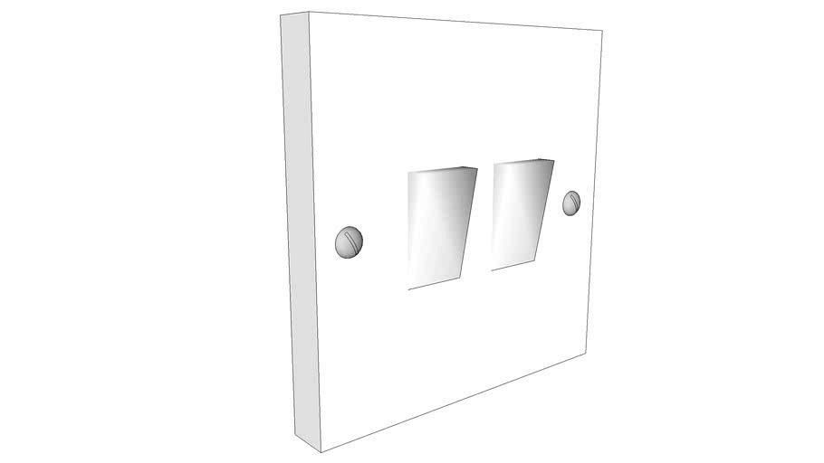 Double Light Switch 3d model