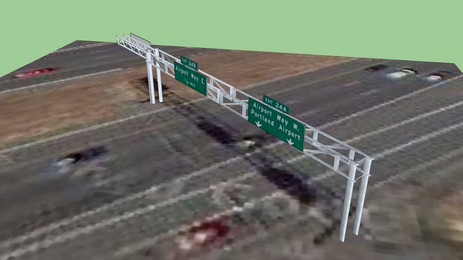 expressway sign 3d model