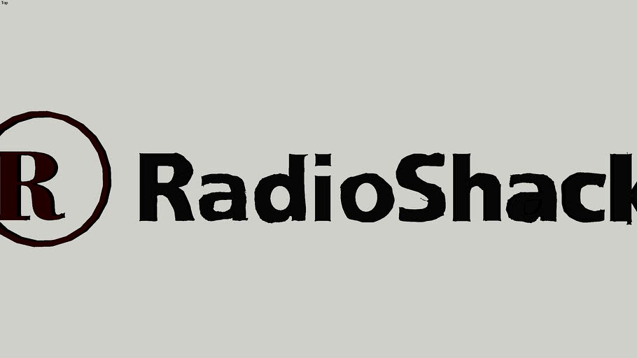 RadioShack Logo 3d model