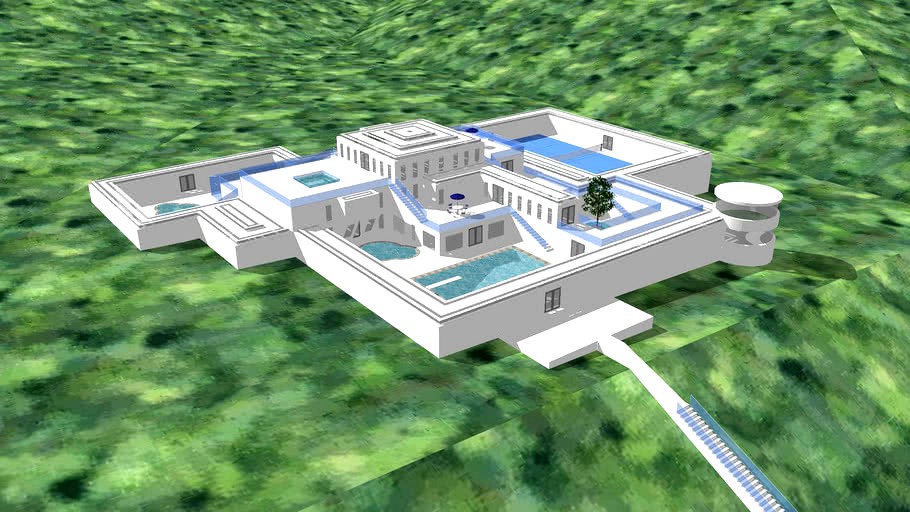 Modern Mansion 3d model