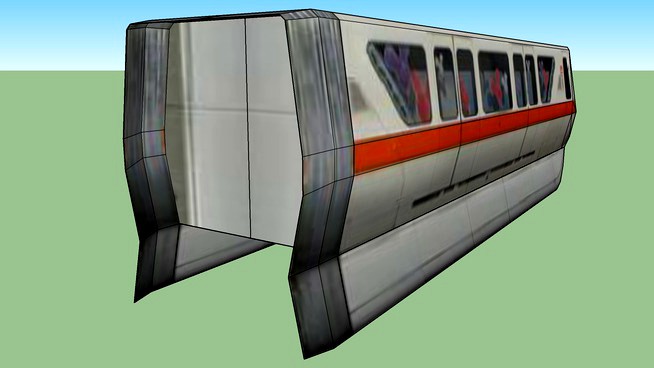 Disney World Monorail Animated 3d model