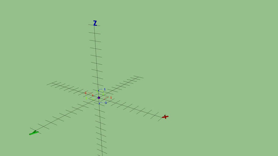3D Graph Paper model
