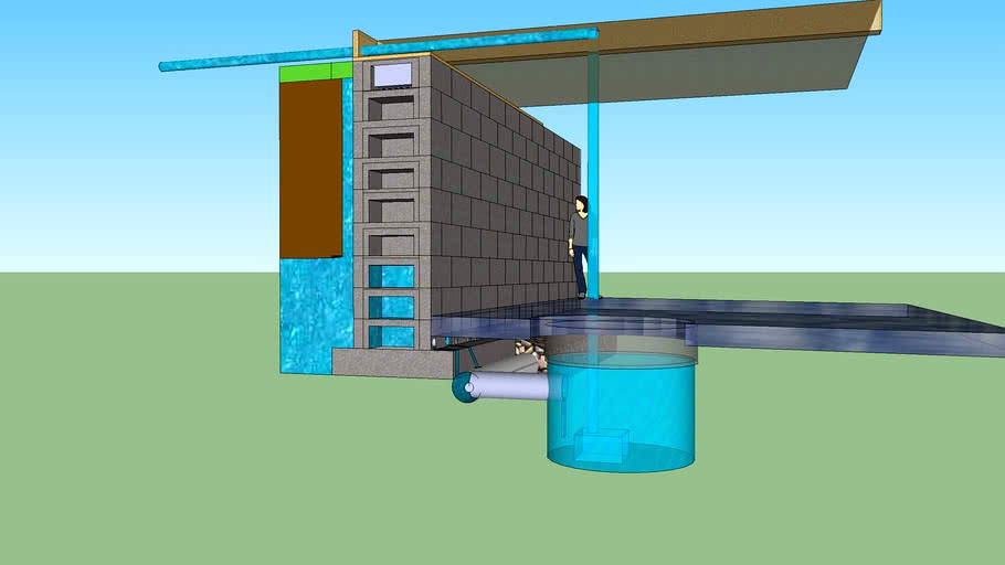 Foundation Cross Section 3d model