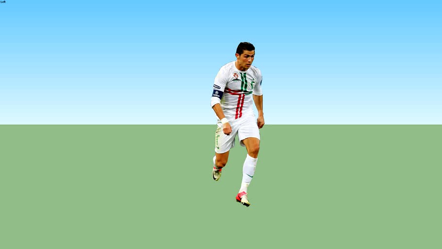 Cristiano Ronaldo 2D 3d model