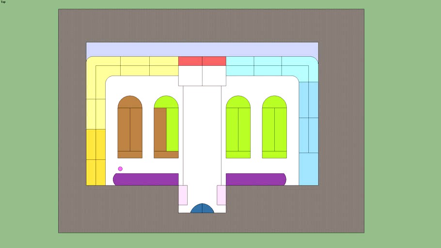 Convenience Store Layout 3d model