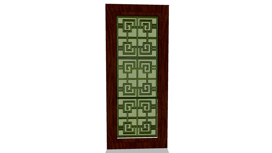 Japanese Inspired Door 3d model
