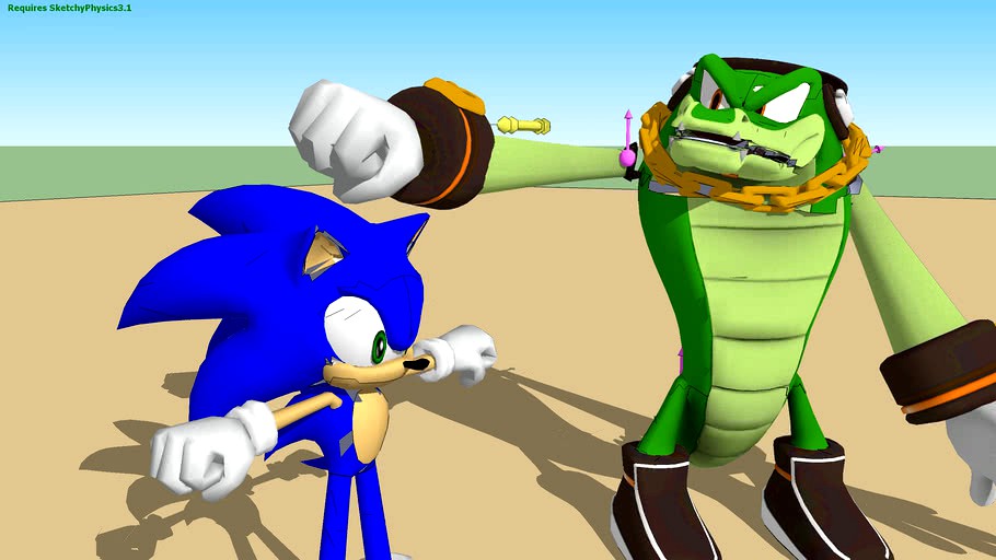 vector punch sonic 3d model