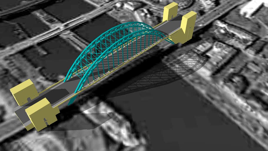 The Tyne Bridge 3d model