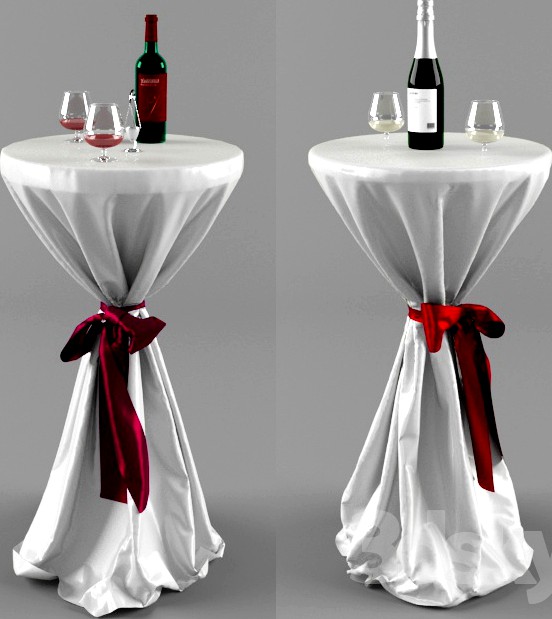 Cocktail tables 3d model