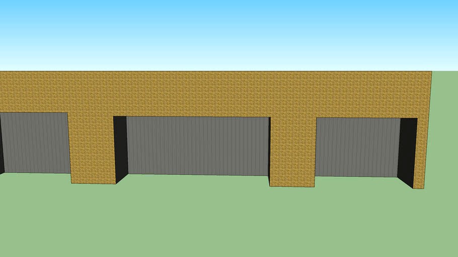 Simple Warehouse/Distribution Center 3d model