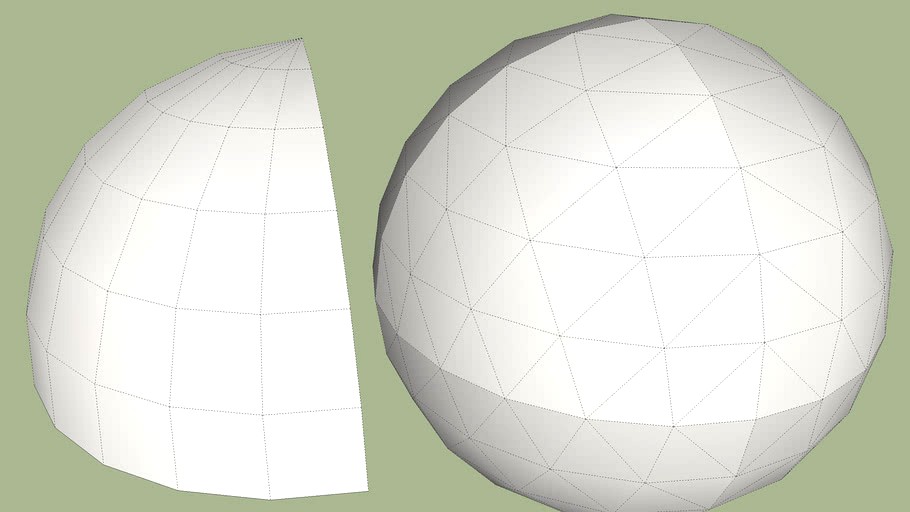 Triangulated sphere 3d model