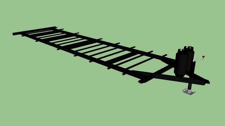 Travel Trailer Frame 3d model