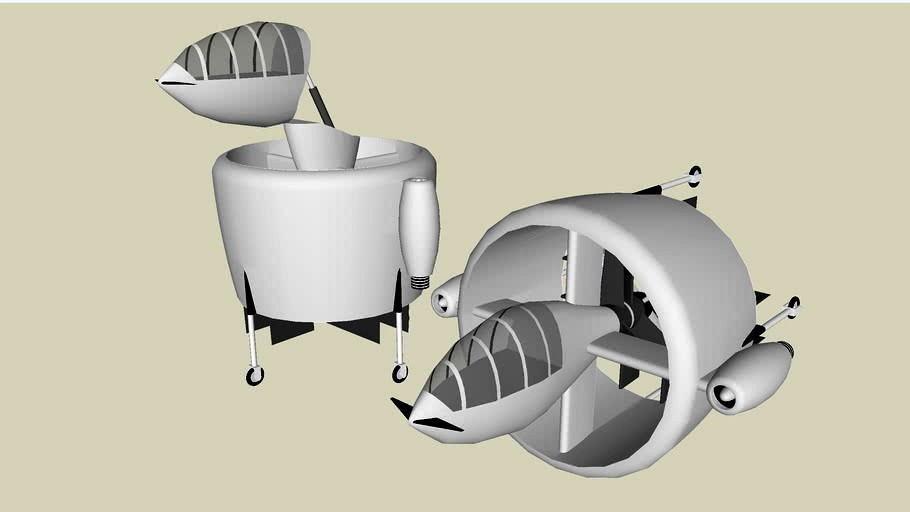 FS2004 Stalker VTOL 3d model