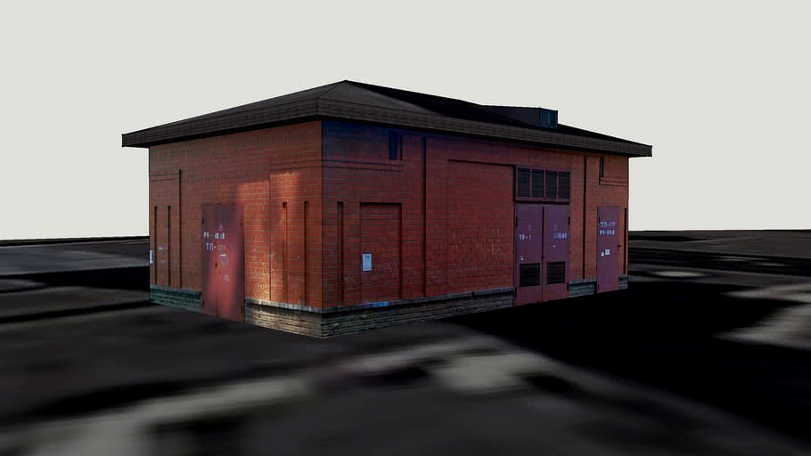 Transformer shed 3d model
