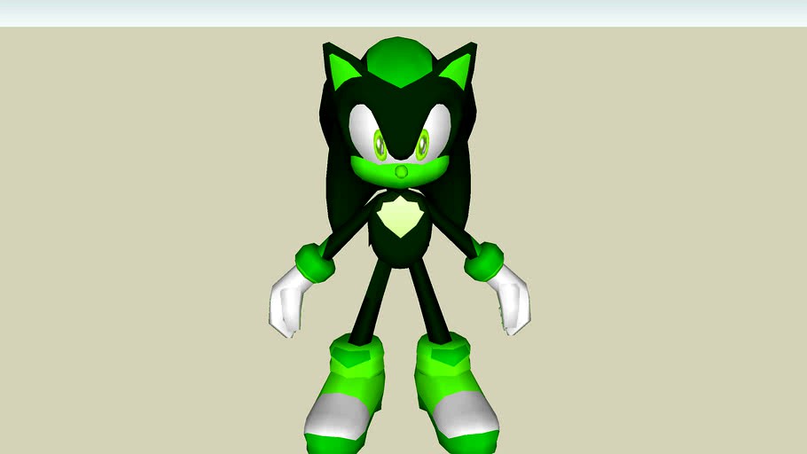 green shadow 3d model