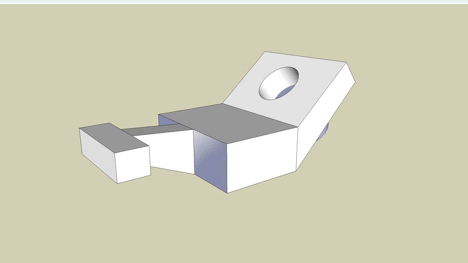 cardboard chair 3d model