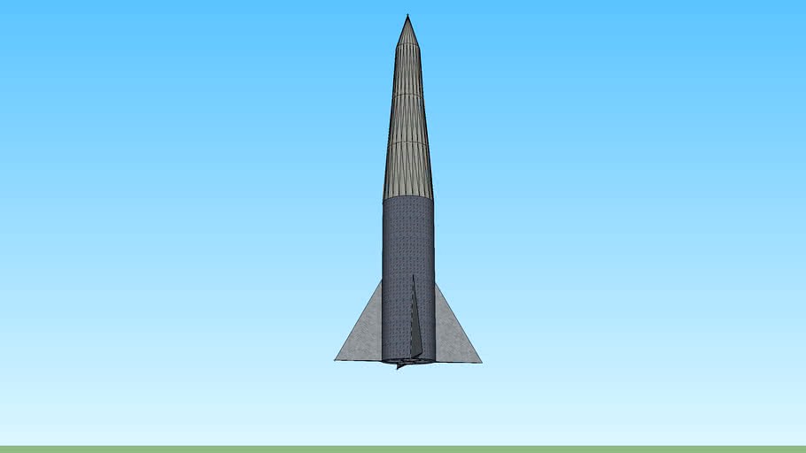 space rocket concept 3d model