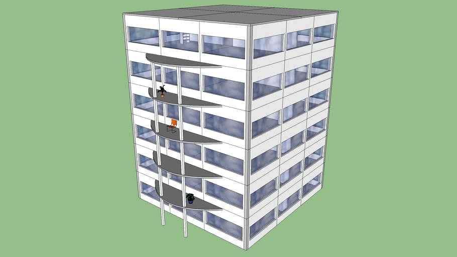 destroyable building 3d model