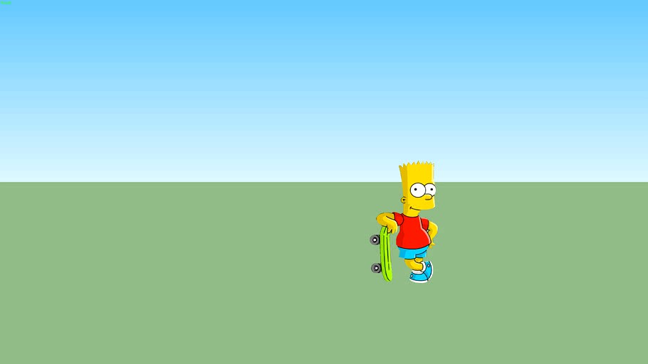 Bart Simpson (to scale) 3d model