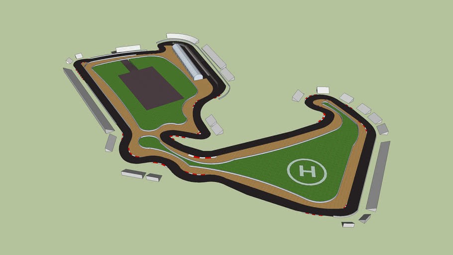 Formula One Track 3d model