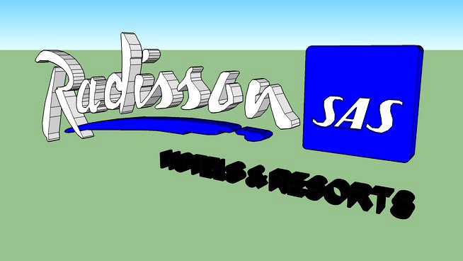 Radisson SAS LOGO 3d model