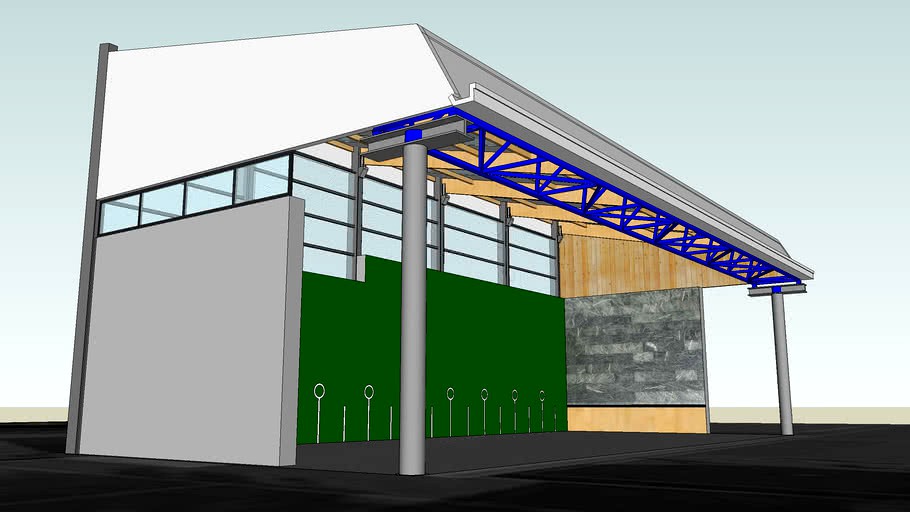 Fronton en Santo Tomas Lizeoa 3d model