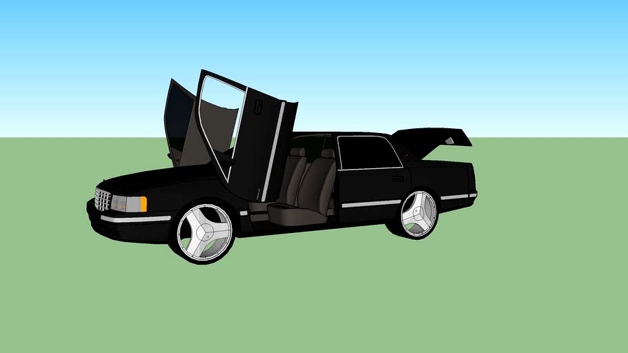 1997 Cadillac DeVille Concours Slab 3d model