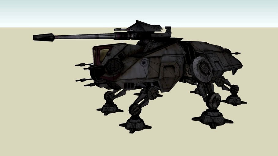 Republic All Terrain Tactical Enforcer (AT-TE) 3d model