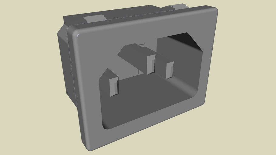 Power Inlet Connectors 3d model