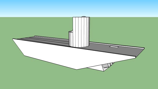 Unfinished Battle Ship 3d model