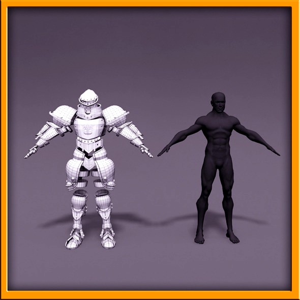 Knight armor 3d model