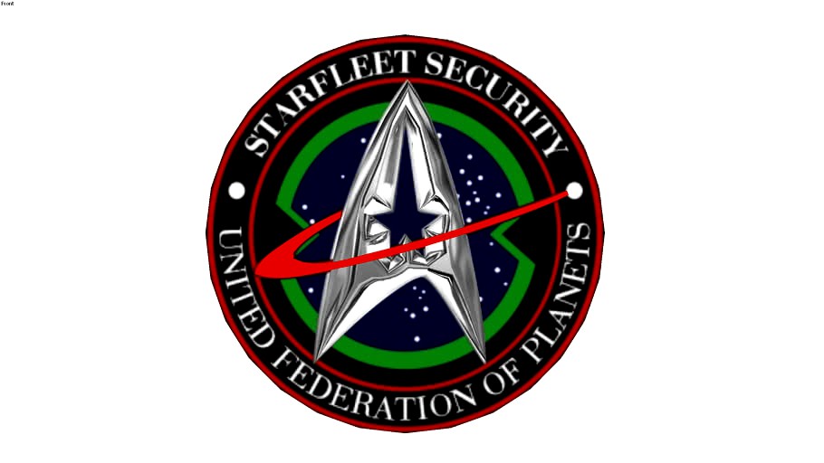logo Star Trek Starfleet Security 3d model