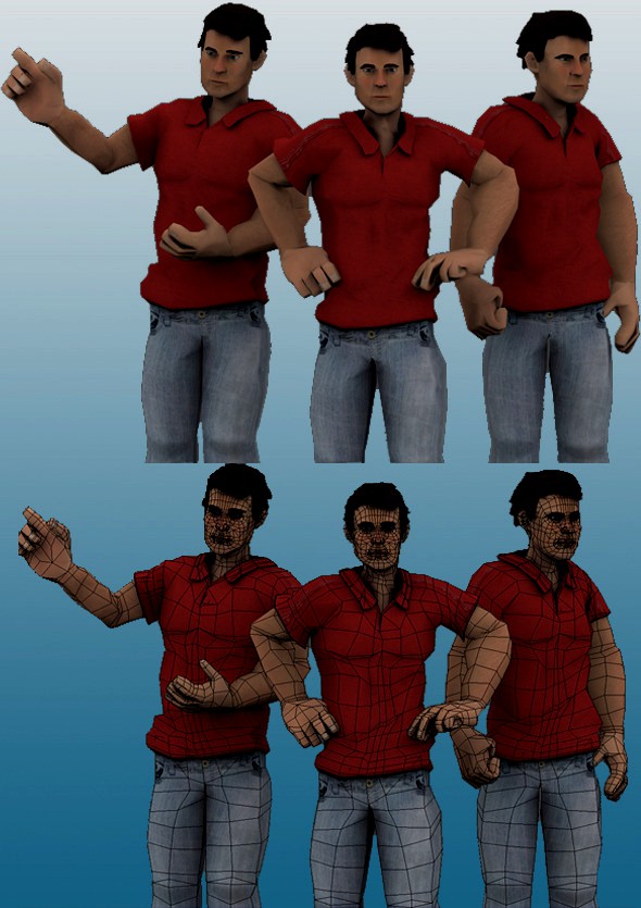 Game Ready Male Character 3d model
