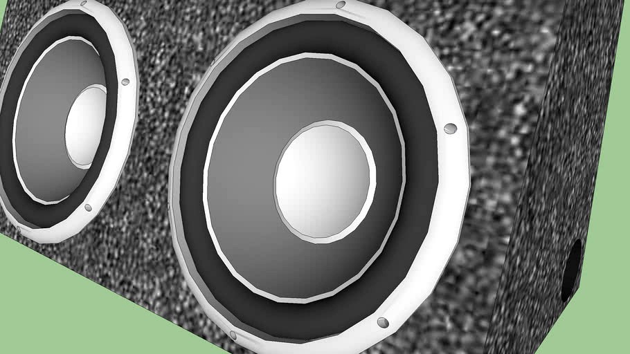 subwoofer box 3d model