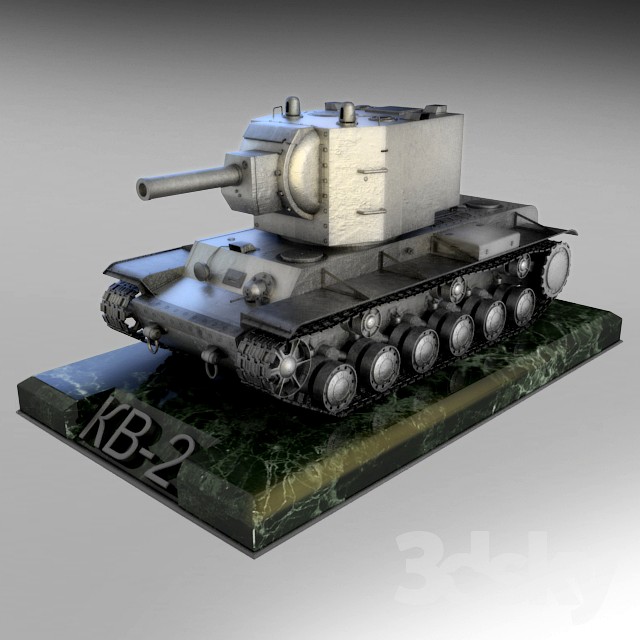 Figurine Tank KV-2 3d model