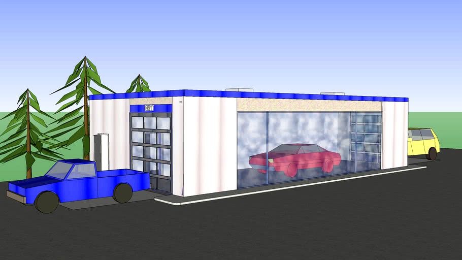 Modular Carwash 3d model