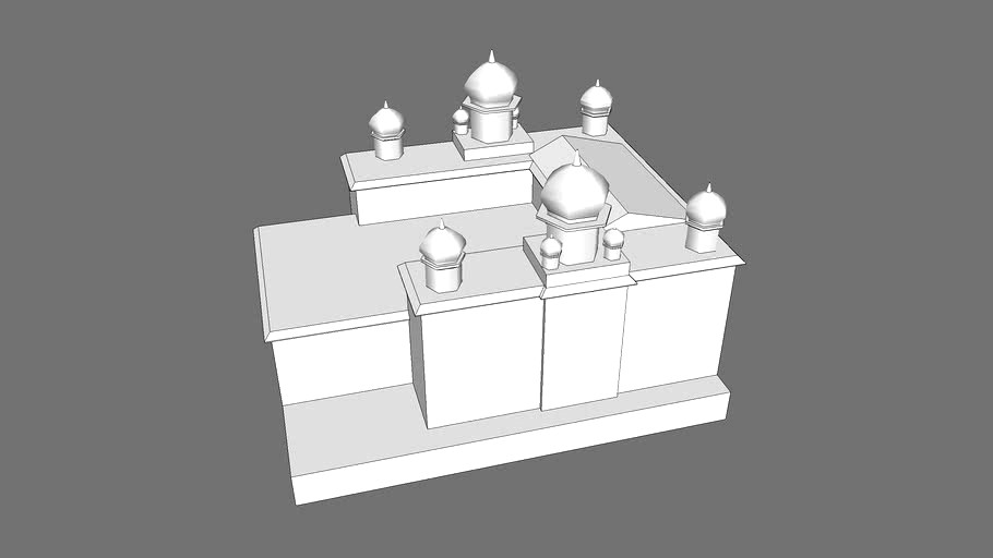 Gurudwara Sis Ganj Sahib 3d model