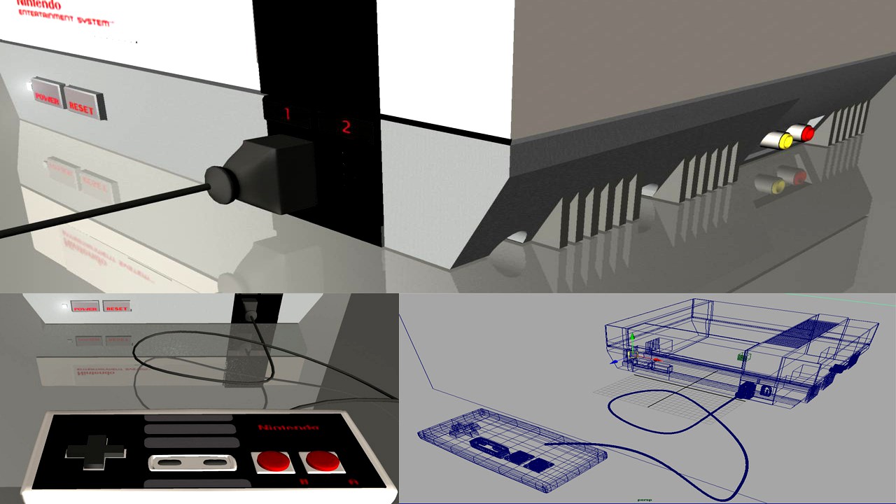 Nintendo Old Style 3d model