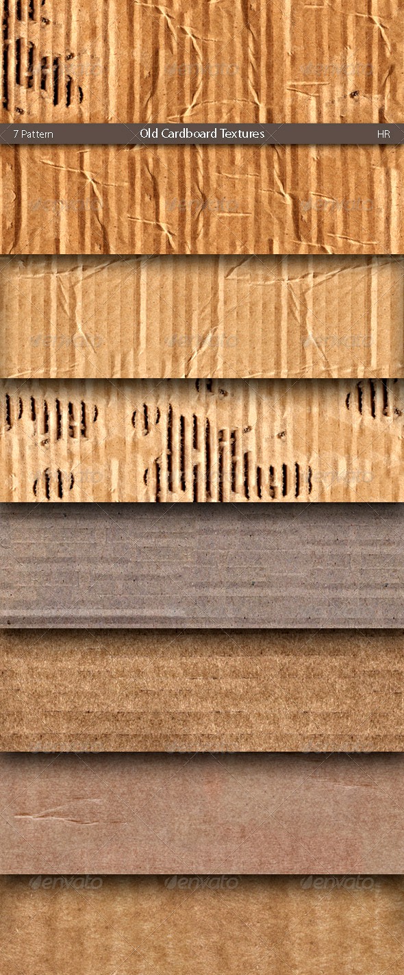 Old Cardboard Surface Textures 3d model