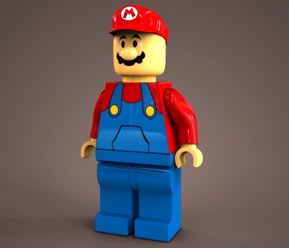 Lego Mario 3d model