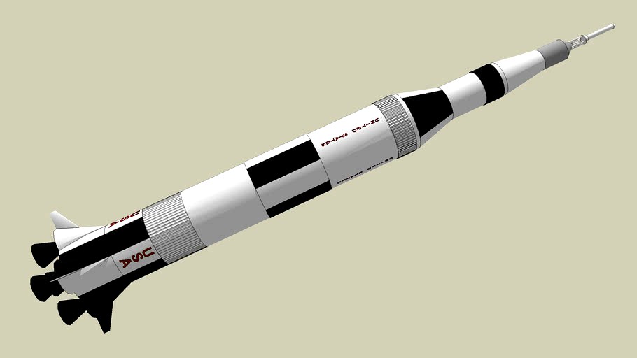 Saturn V Rocket 3d model