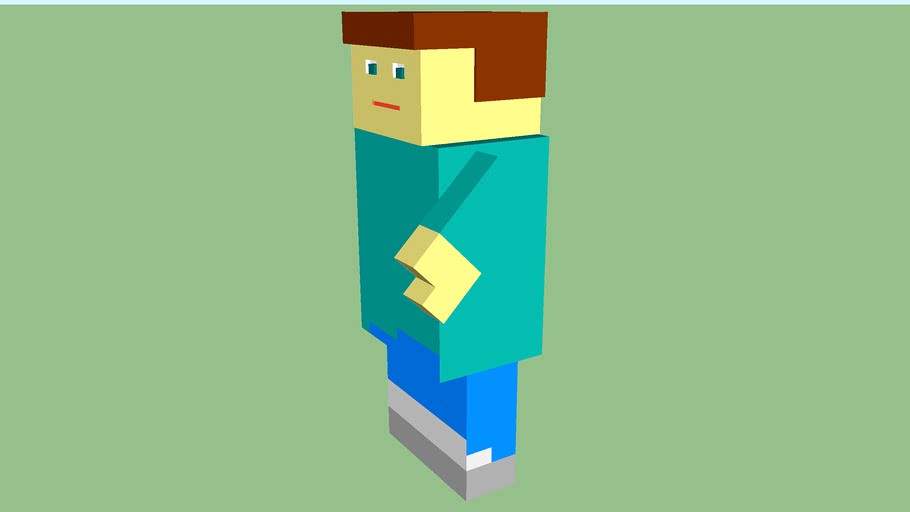 Minecraft Steve Rig 3d model
