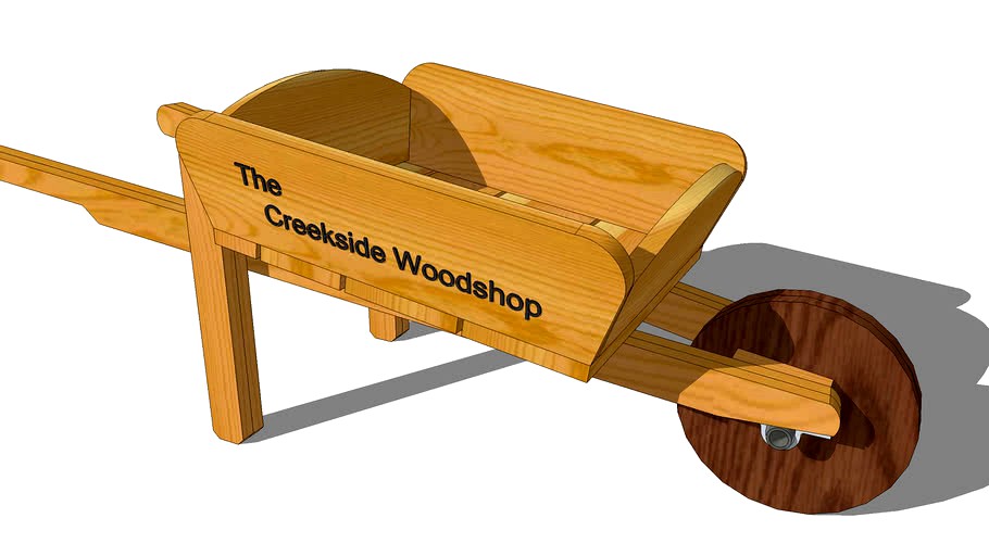Garden Wheelbarrow Planter 3d model