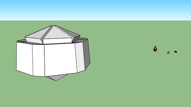 Banner sketchup 3d model