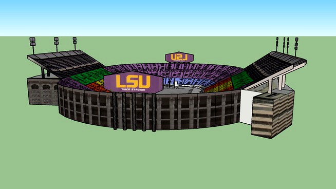 LSU Tiger Stadium 3d model