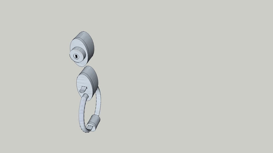 main door lock 3d model